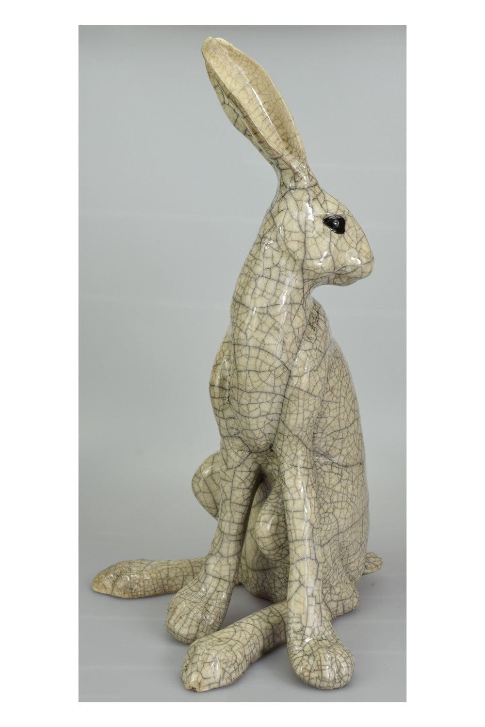 large turning hare raku paul jenkins | Saltbox gallery